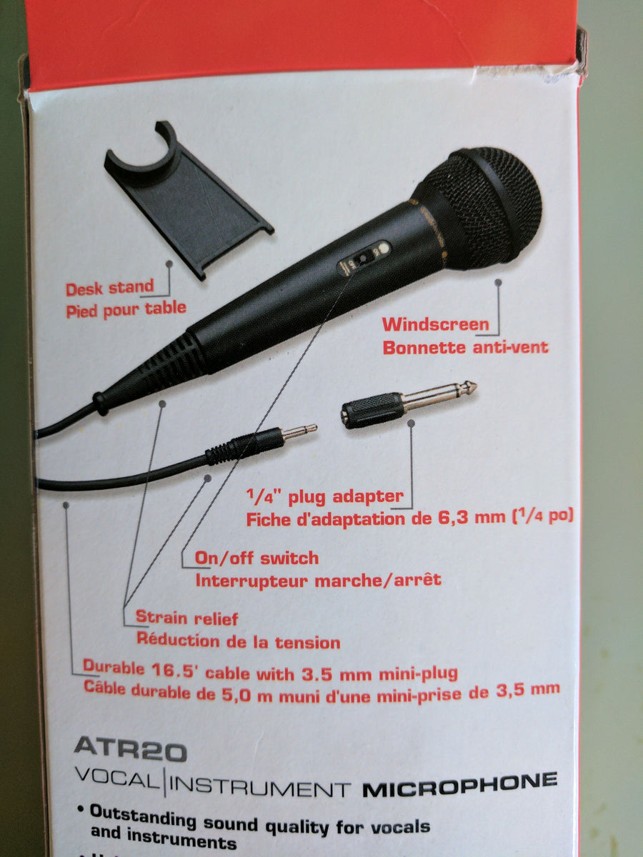 AUDIO TECHNICA ATR-20 Unidirectional Microphone F*S – Reticulum