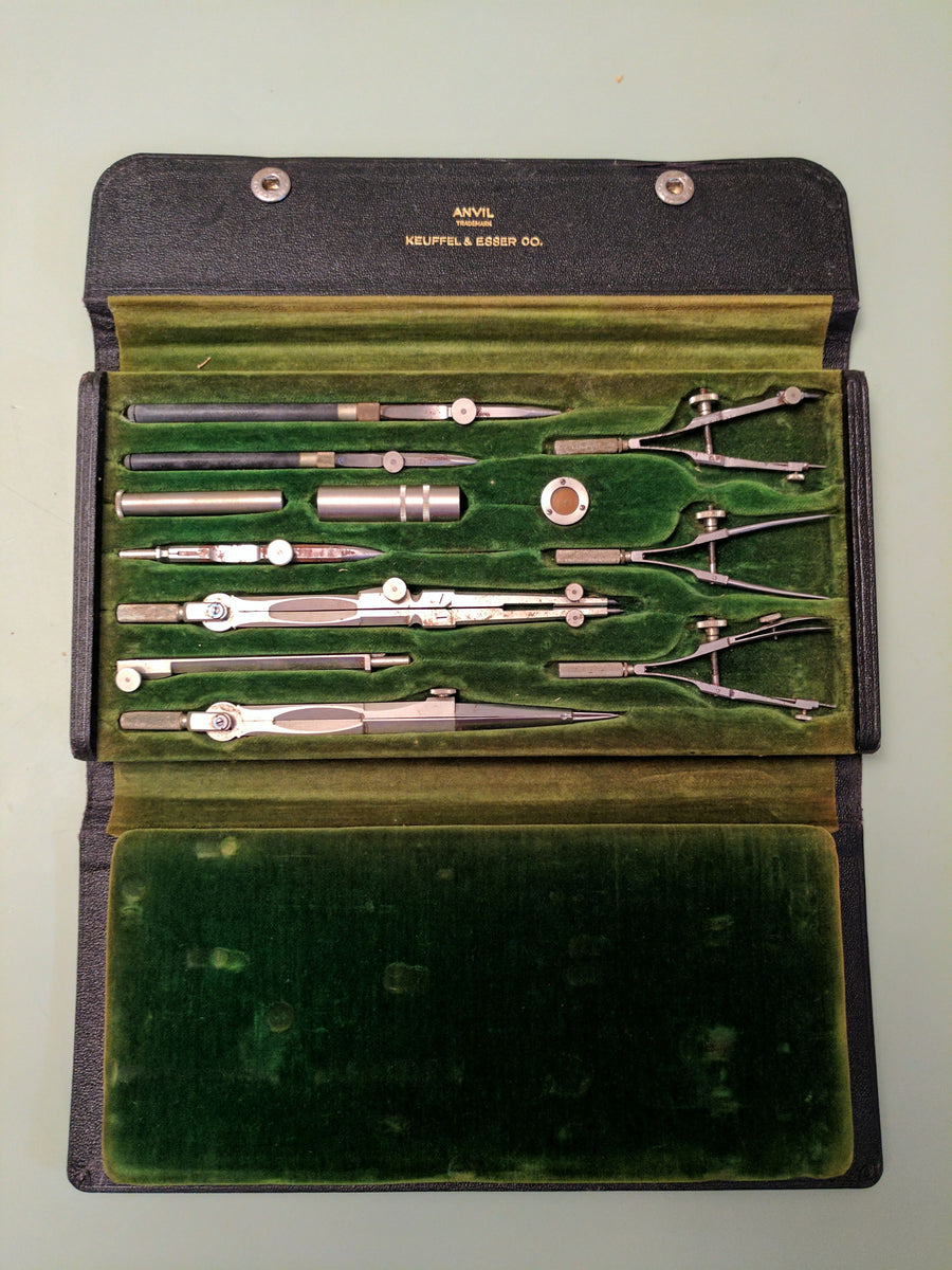 KEUFFEL and ESSER N996 Mechanica*l Drafting Tool Set - Anvil Germany F ...
