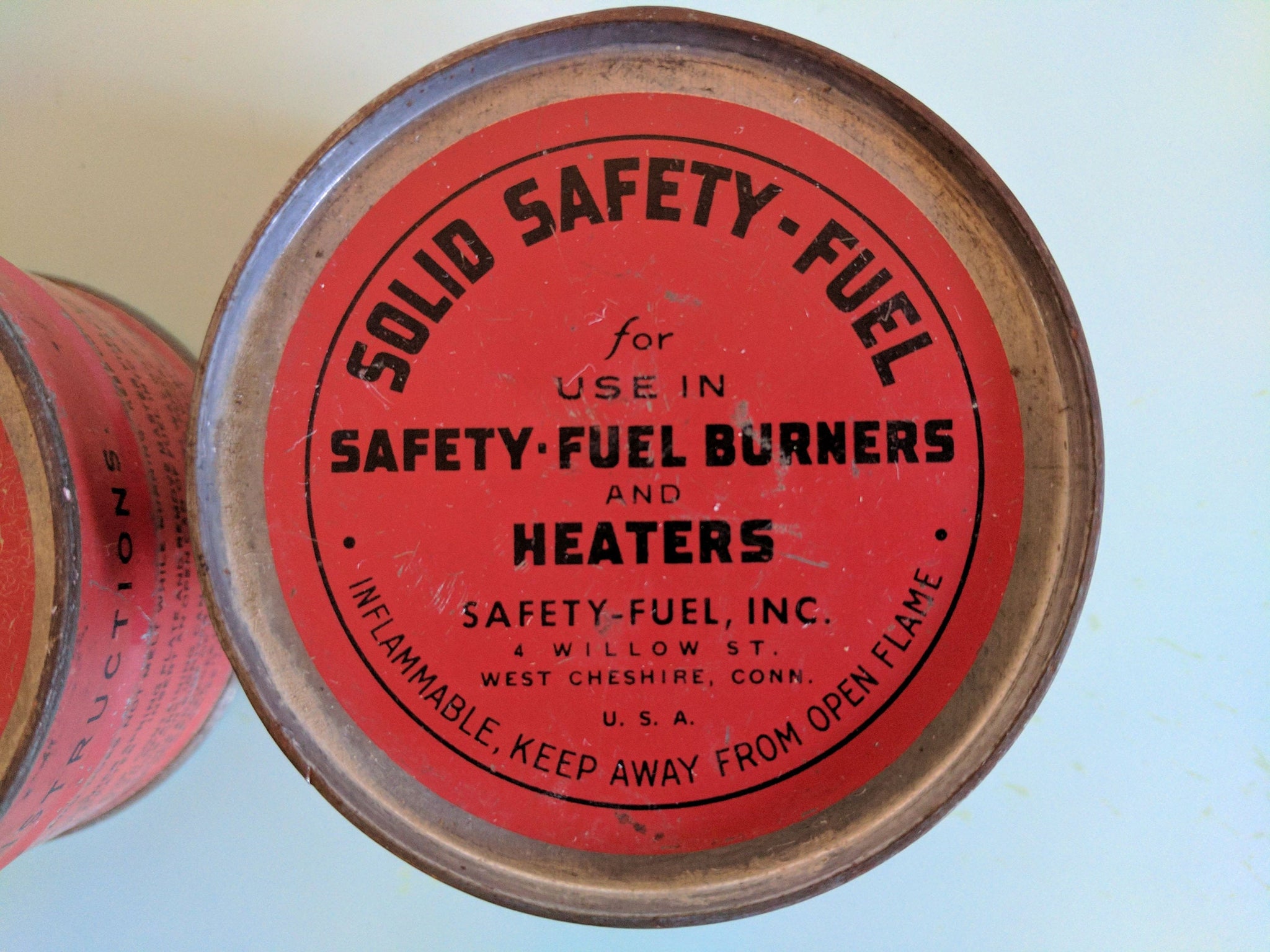 WW2 US Army Solid Safety-Fuel Canister F*S – Reticulum